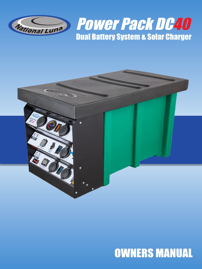 Power Pack DC40 Manual | PDF | Battery Charger | Fuse (Electrical)