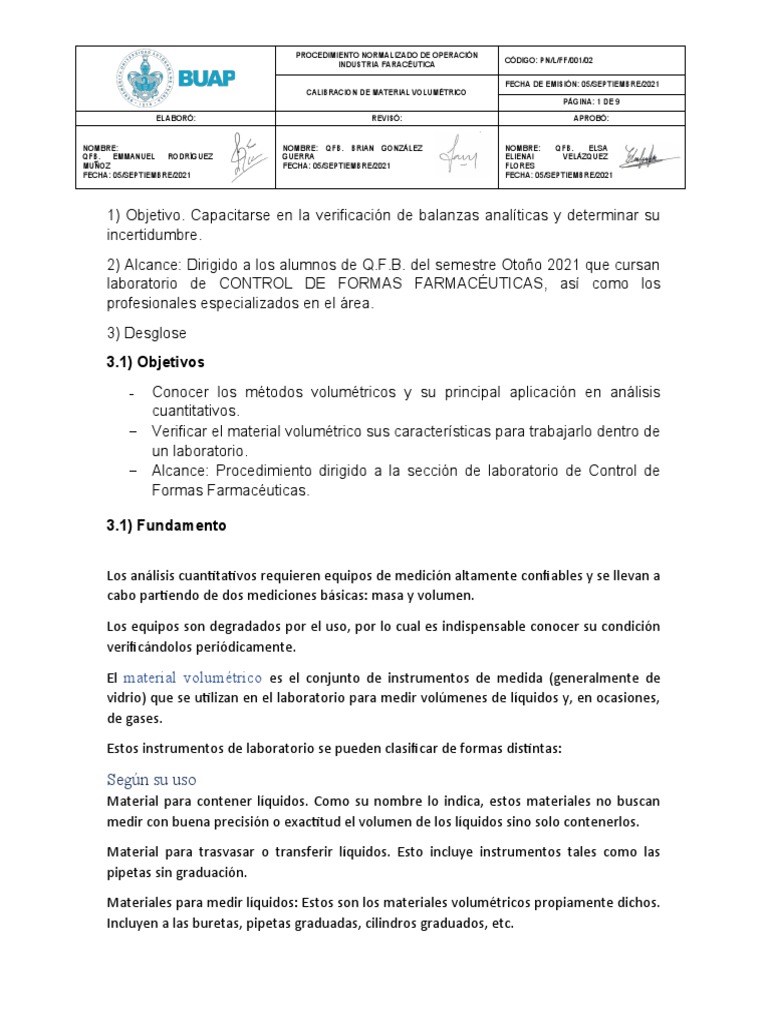 PNO Calibracion de Material Volumetrico Equipo 3 | PDF | Etanol ...