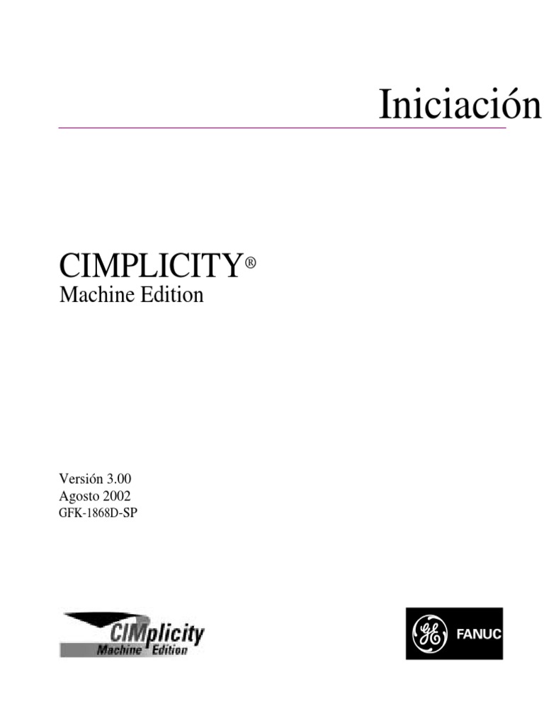 CIMPLICITY Machine Edition-Iniciación | PDF | Windows 2000 | Windows XP
