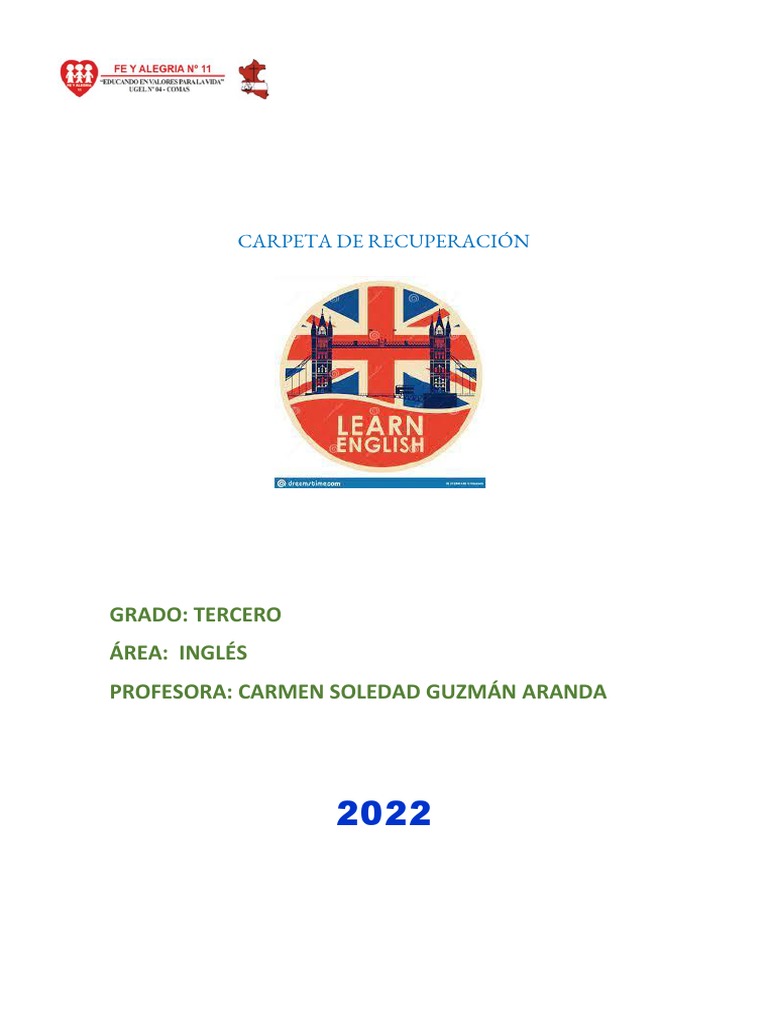 Avance de Ingles 4to de Secundaria 2023 | PDF