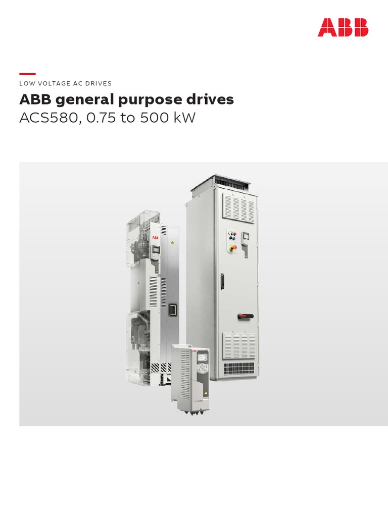 ACS580 Catalog Abb VFD | PDF | Pump | Electric Motor