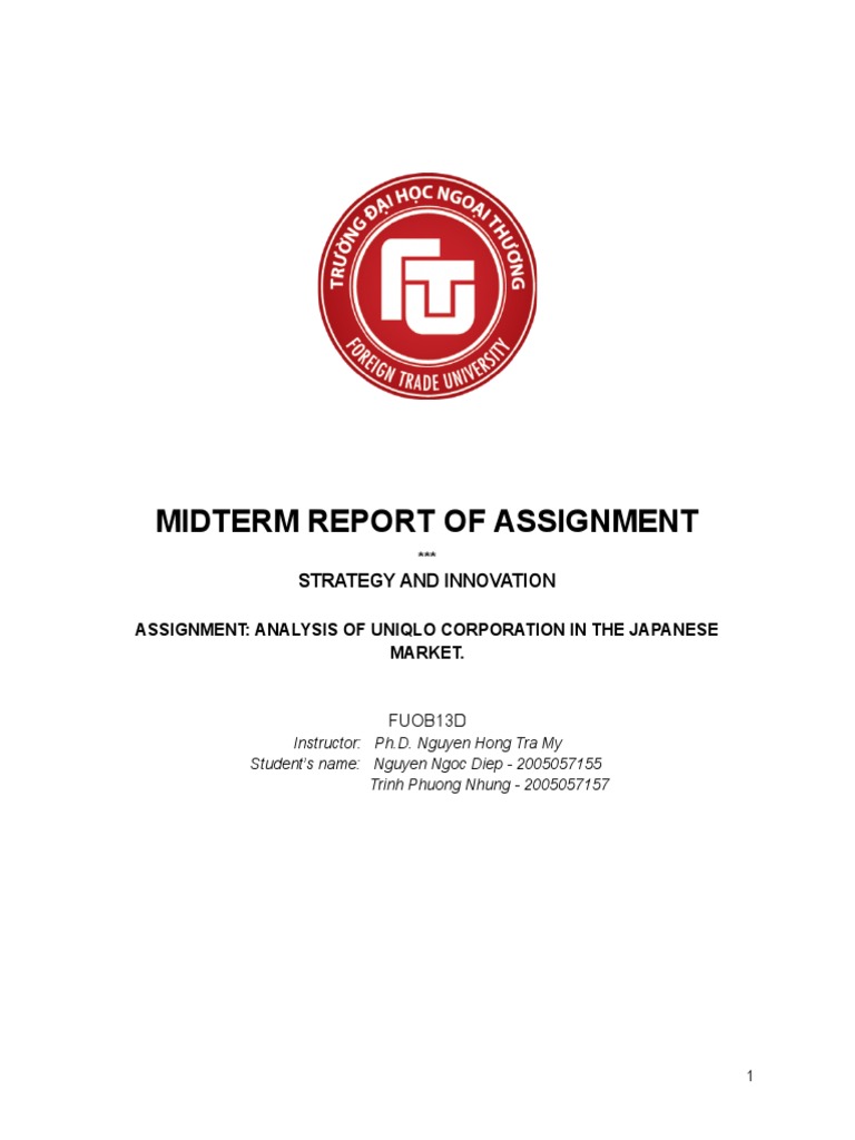 Bản Chung Midterm Report | Download Free PDF | Brand | Supply Chain