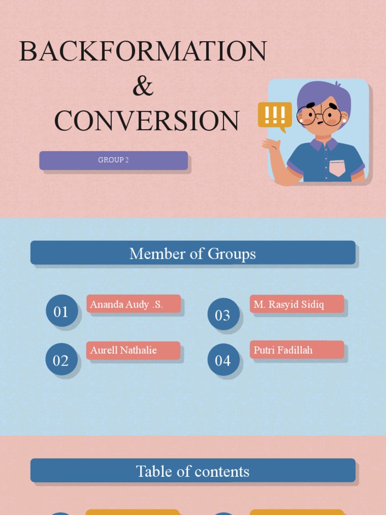 Backformation and Conversion | PDF | Word | Morphology (Linguistics)