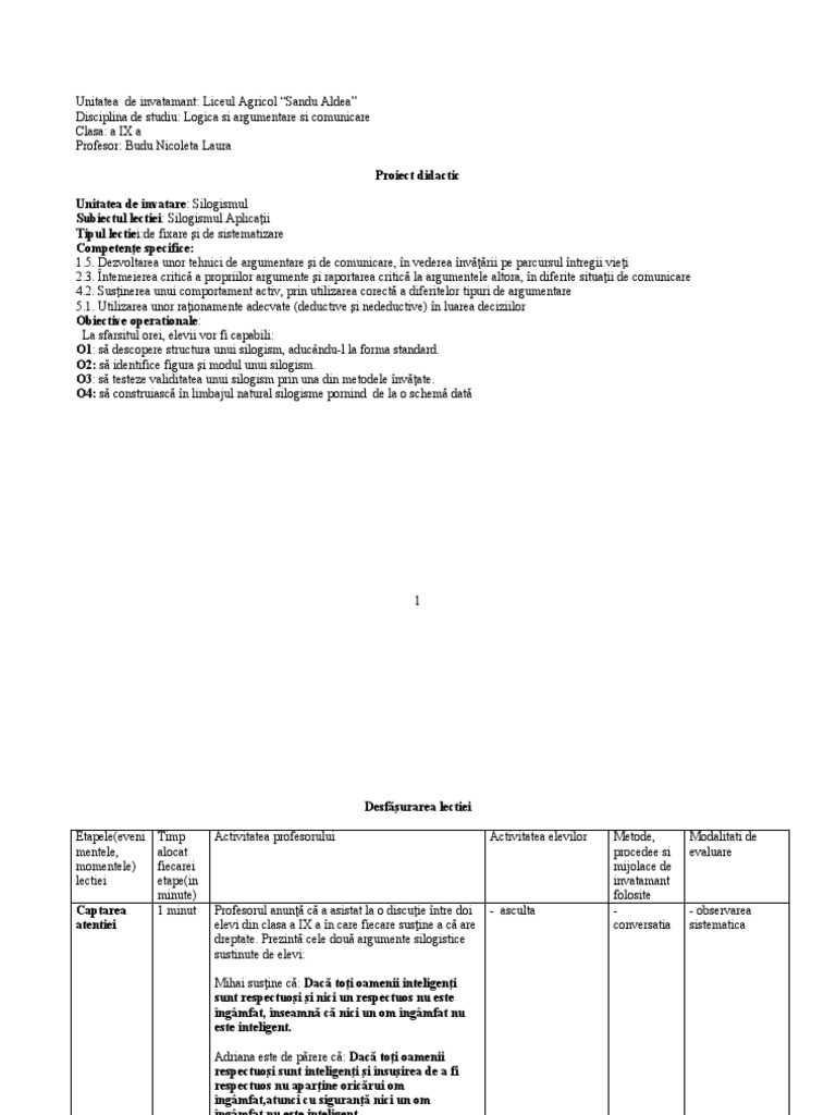 Proiect_de_lectie_logica | PDF