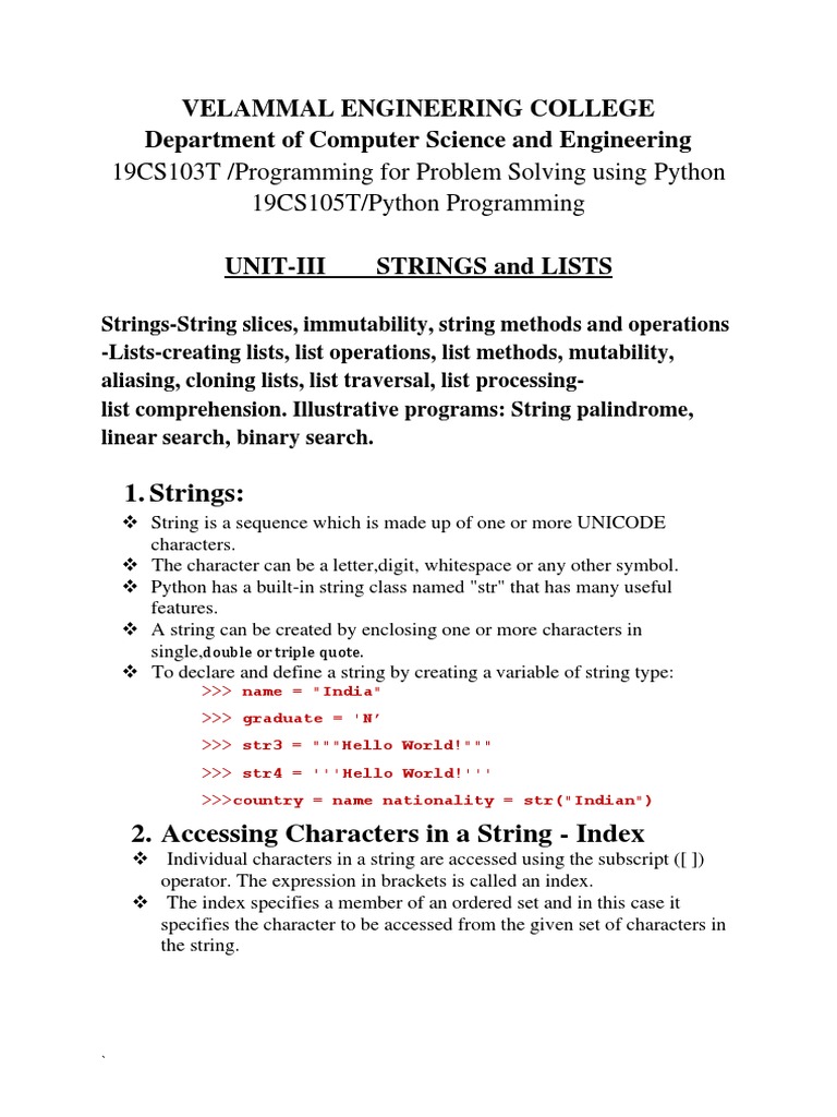 Unit 3-v2 | Download Free PDF | String (Computer Science) | Matrix (Mathematics)