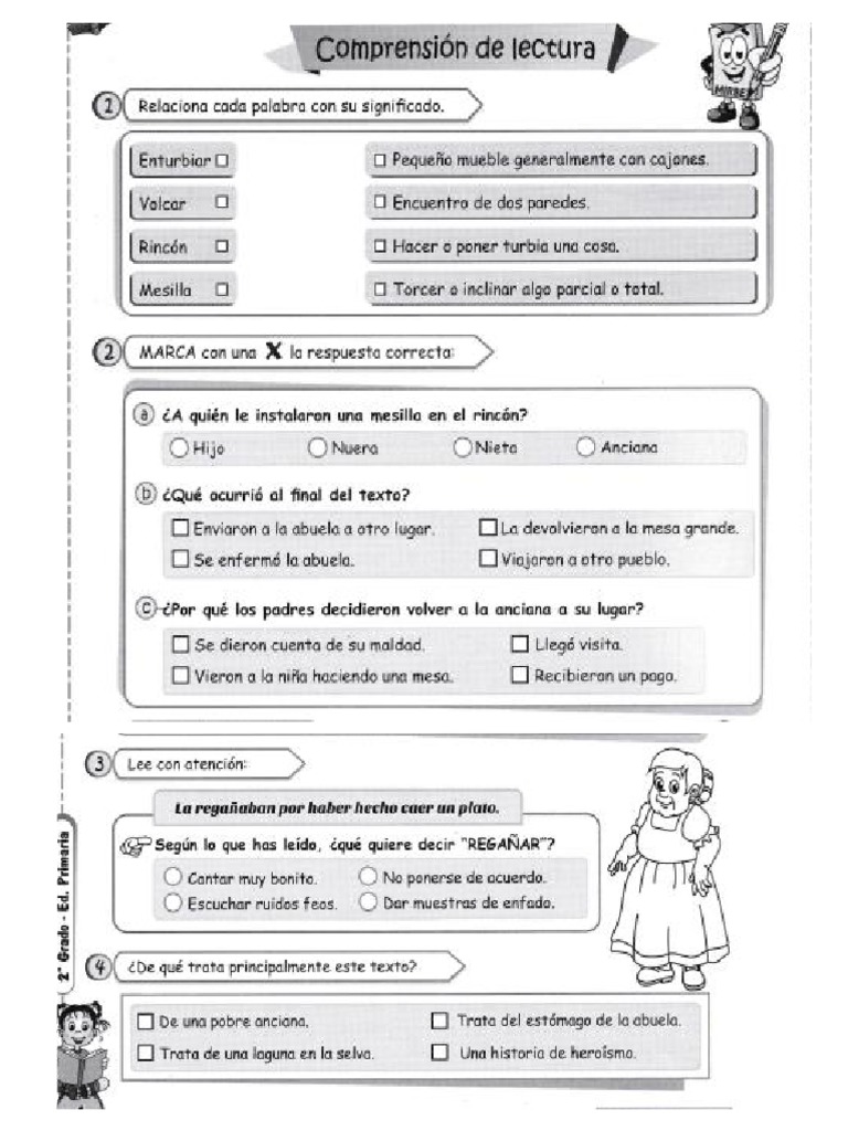 Comprension Lectora Segundo | PDF