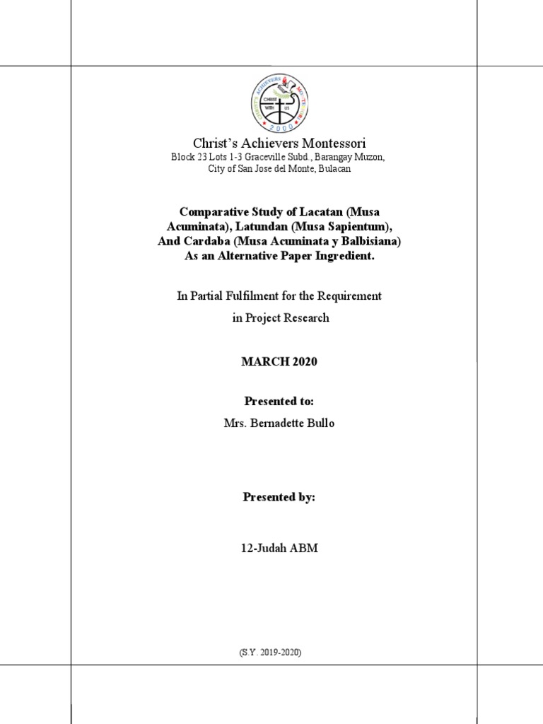 Project Research Modified IMRaD | PDF