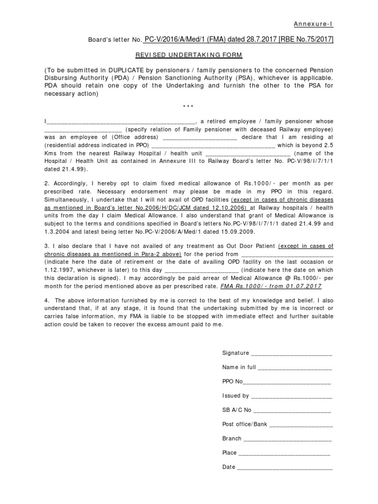 Fixed Medical Allowance | PDF | Health Care | Medicine
