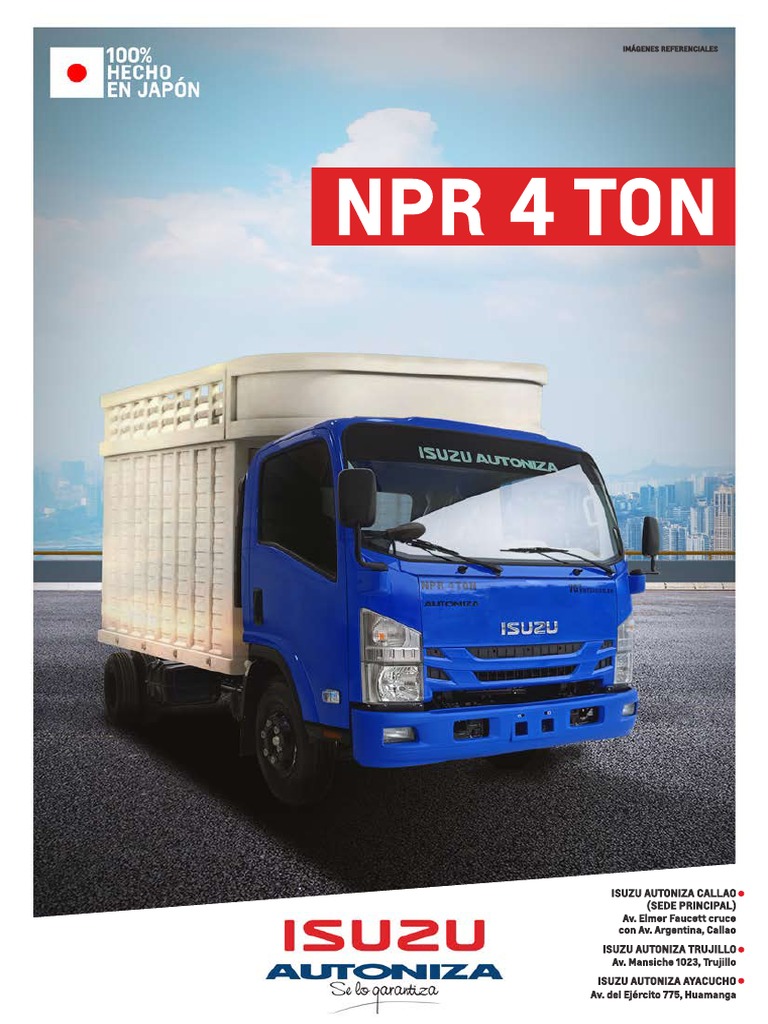 Ficha Tecnica NPR 4 TON | PDF | Vehículo de motor | Vehículos de ruedas