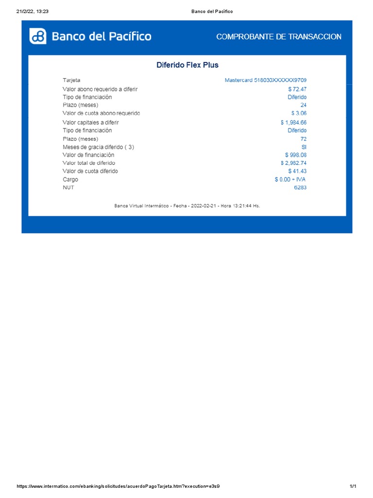 Banco Del Pacífico | PDF | Finanzas y dinero | Derecho