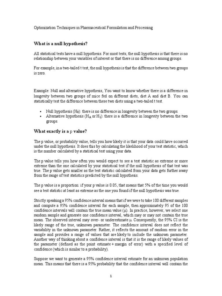 Optimization Techniques in Pharmaceutical Formulation and Processing-1 ...