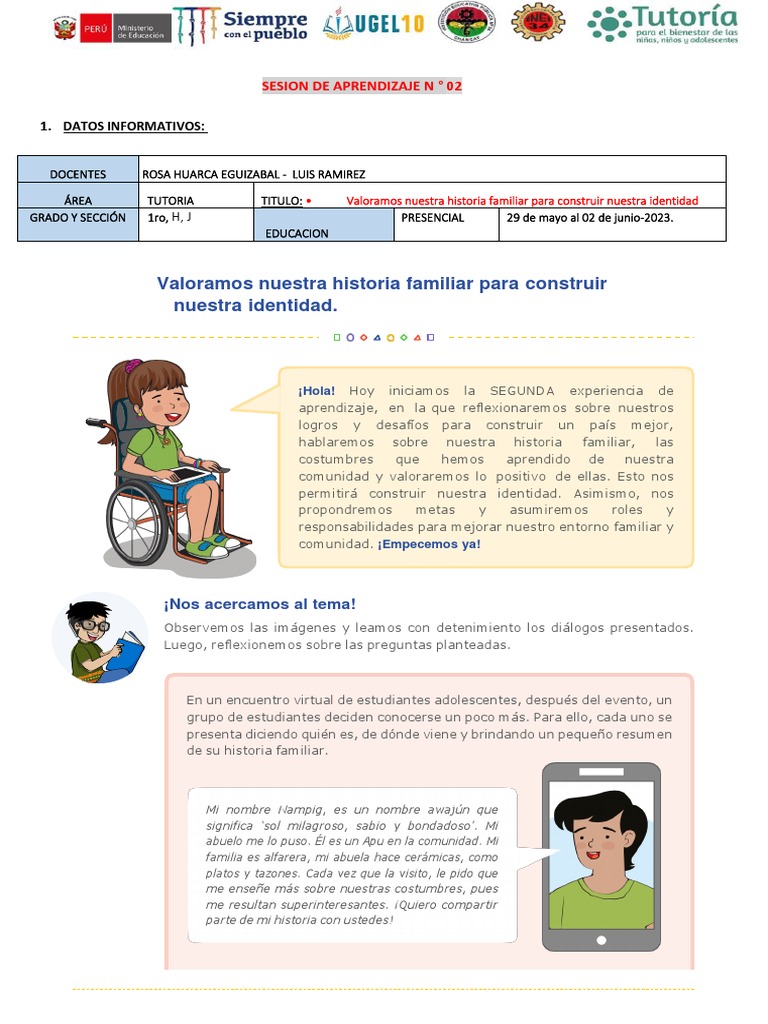 Sesion de Aprendizaje N 02-Ii Bimestre | PDF