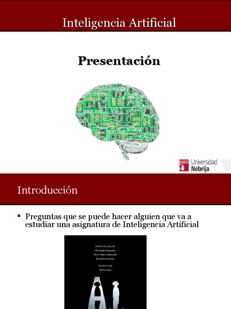 Preguntas Ia | PDF | Inteligencia artificial | Inteligencia (IA) y ...