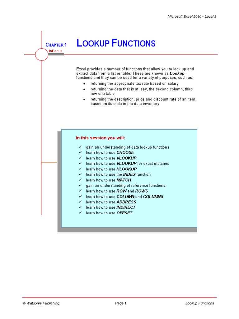 Using The Vlook Up Function Pdf Information Retrieval Data