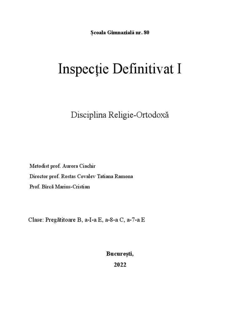 Prima Pargină | PDF