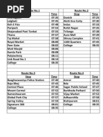 CITILINC NashkCityBusTimeTable | PDF