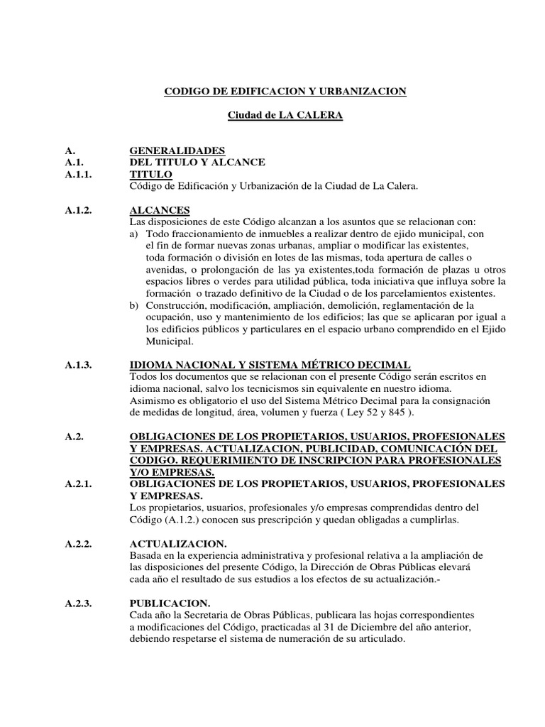 ORD. # 080.CD.1984 - Codigo de Edificacion | PDF