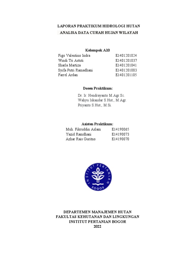 Analisis Intersepsi Curah Hujan Hutan | PDF