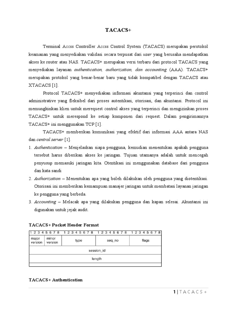 TACACS | PDF | Komputer