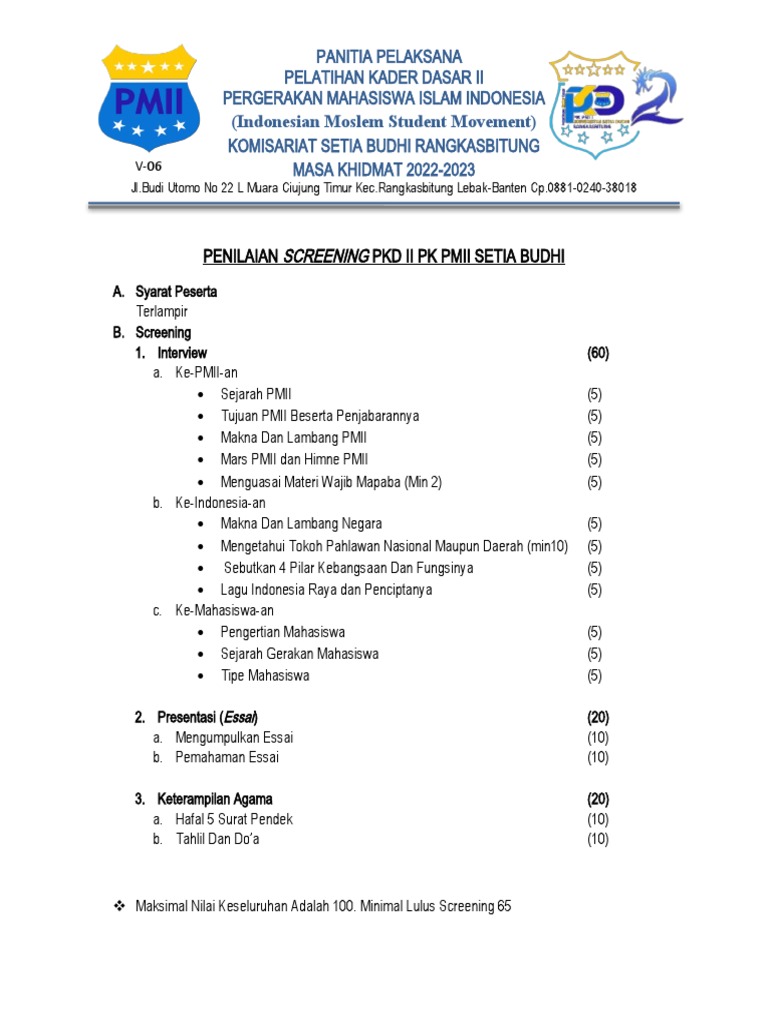 Screening PKD II PMII Setia Budhi | PDF