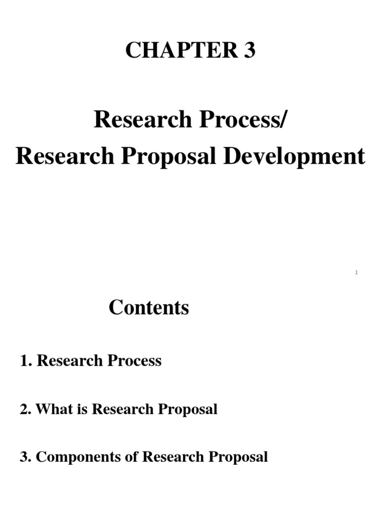 RM Chapter 3 Research Process Proposal Development Lect 18092021 | PDF | Hypothesis | Falsifiability