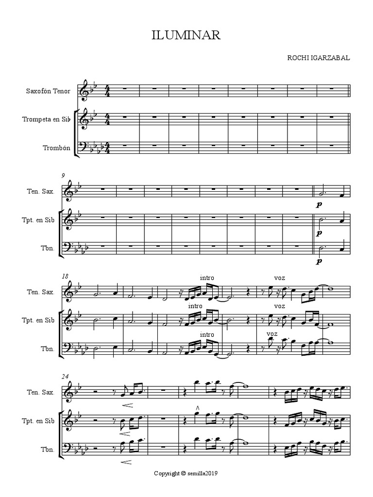 Iluminar - Score | PDF