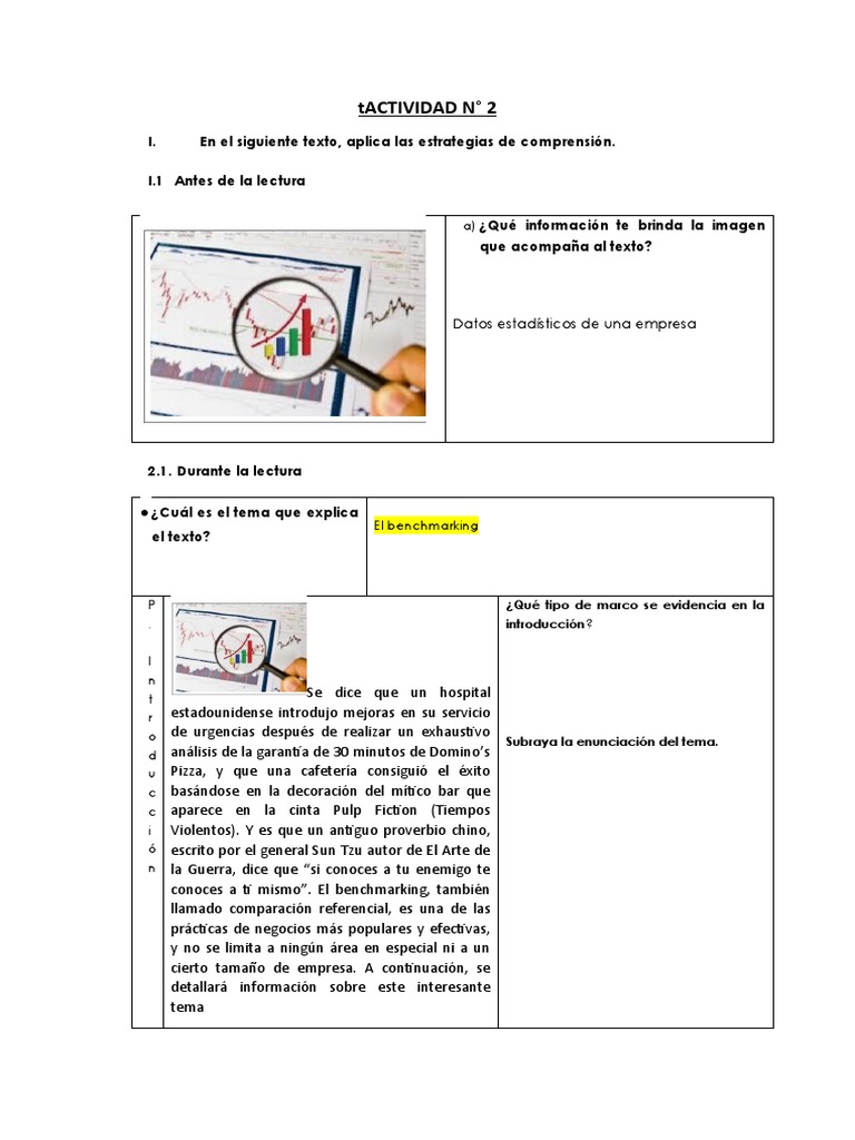 ACTIVIDAD 2 Lucero Idone | PDF | Benchmarking | Business