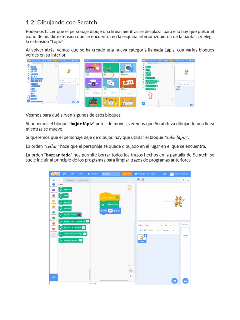 Sesión 2 Programación Con Scratch | PDF