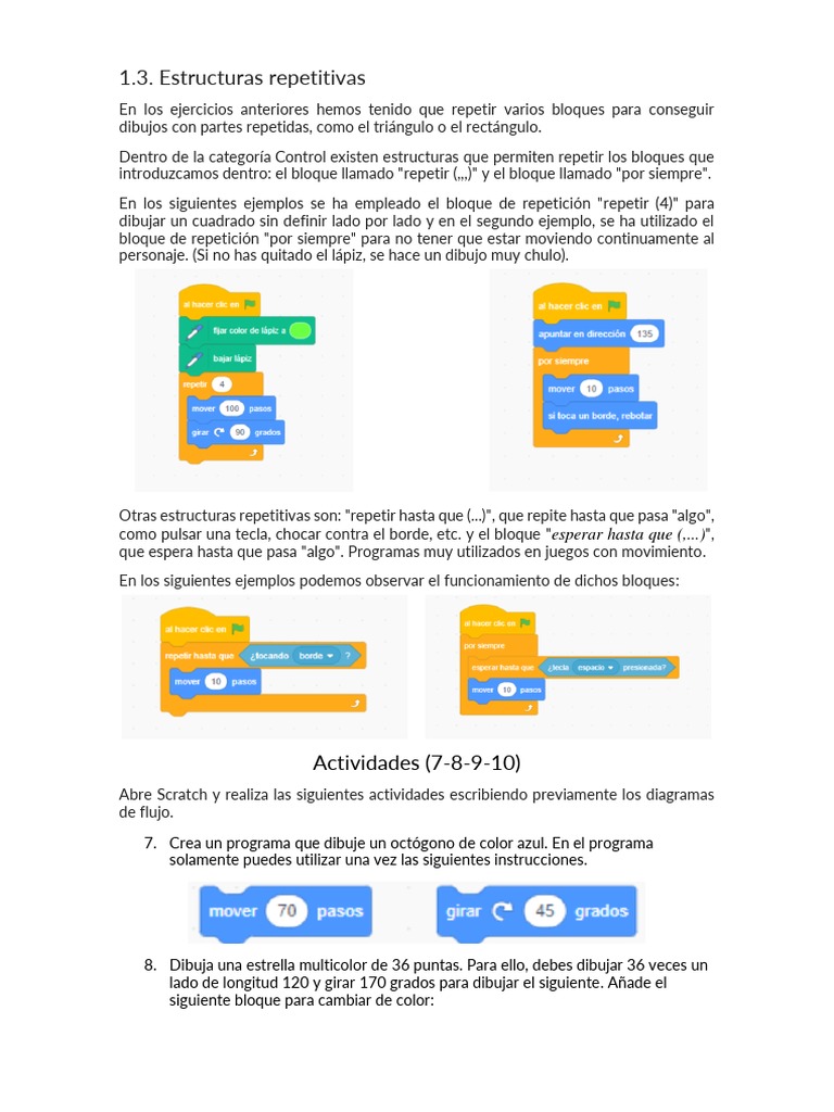 Sesión 3 Programación Con Scratch | Descargar gratis PDF | Scratch ...