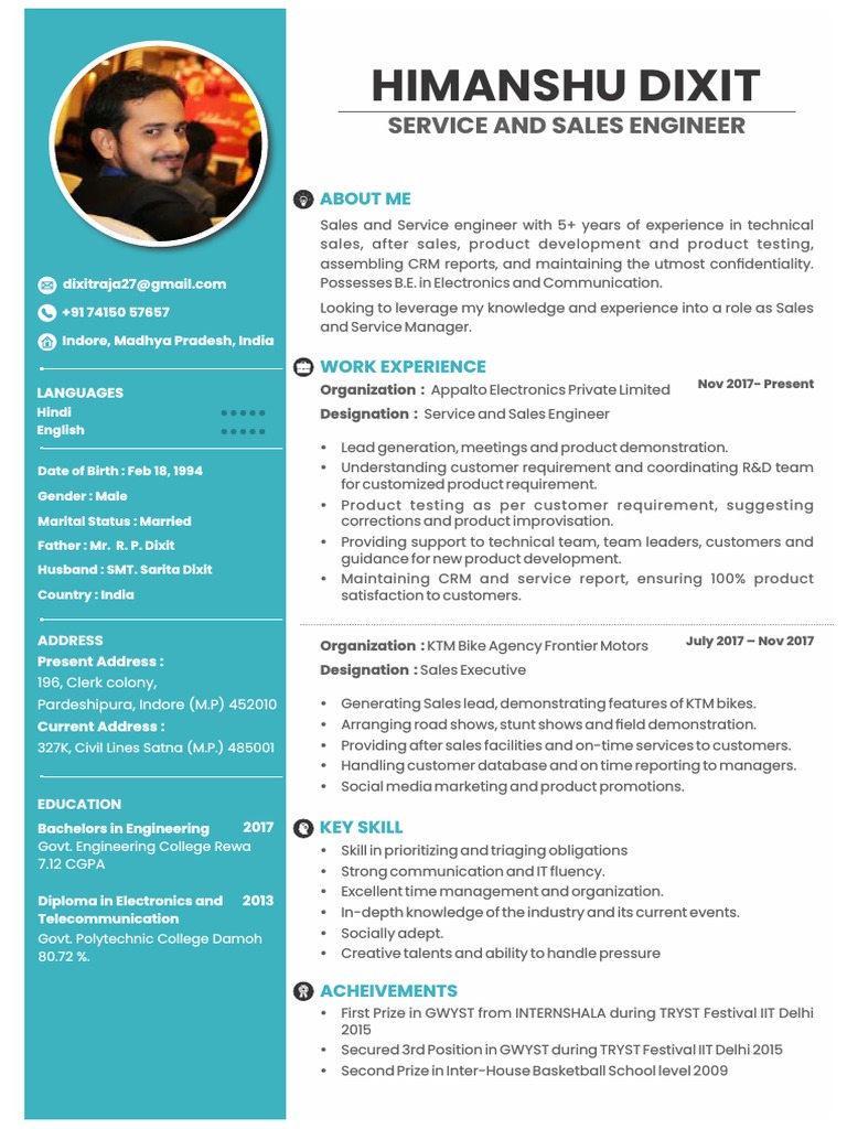 CV - Himanshu Dixit | PDF | Business | Communication