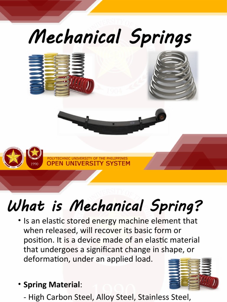 Lecture-7-Mechanical-Springs | PDF