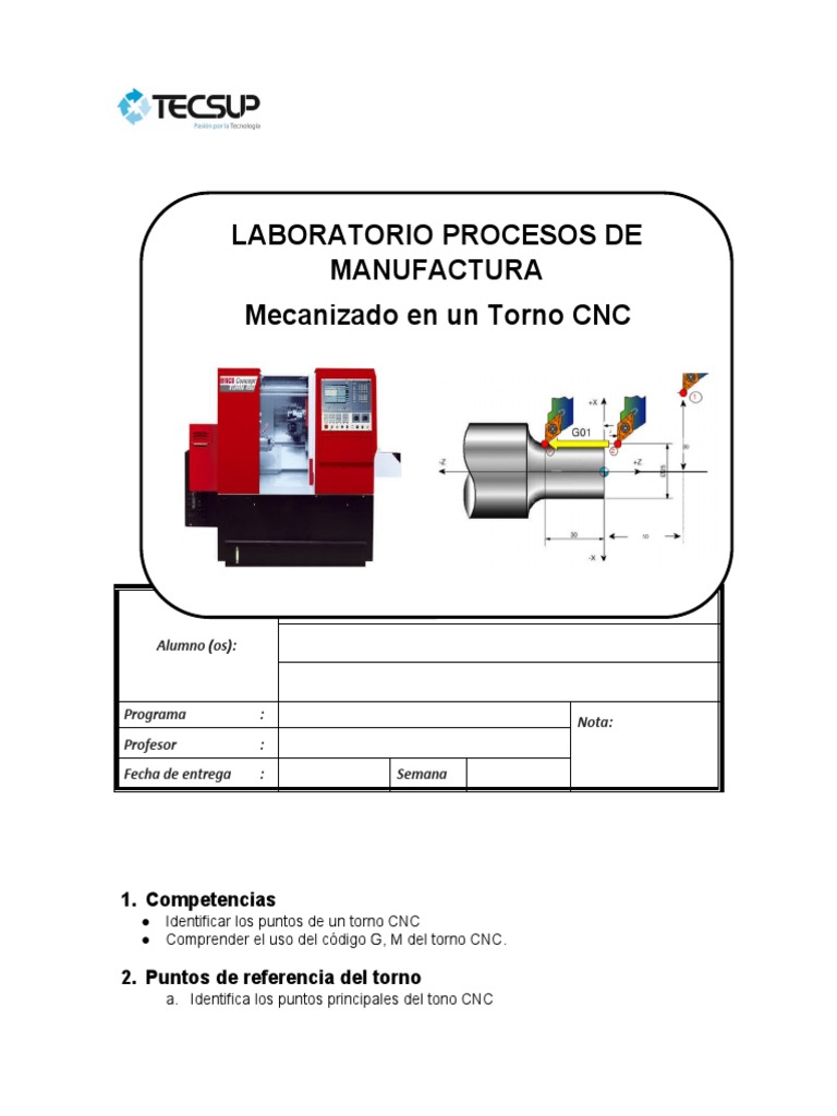 Mecanizado en Un Torno CNC | PDF
