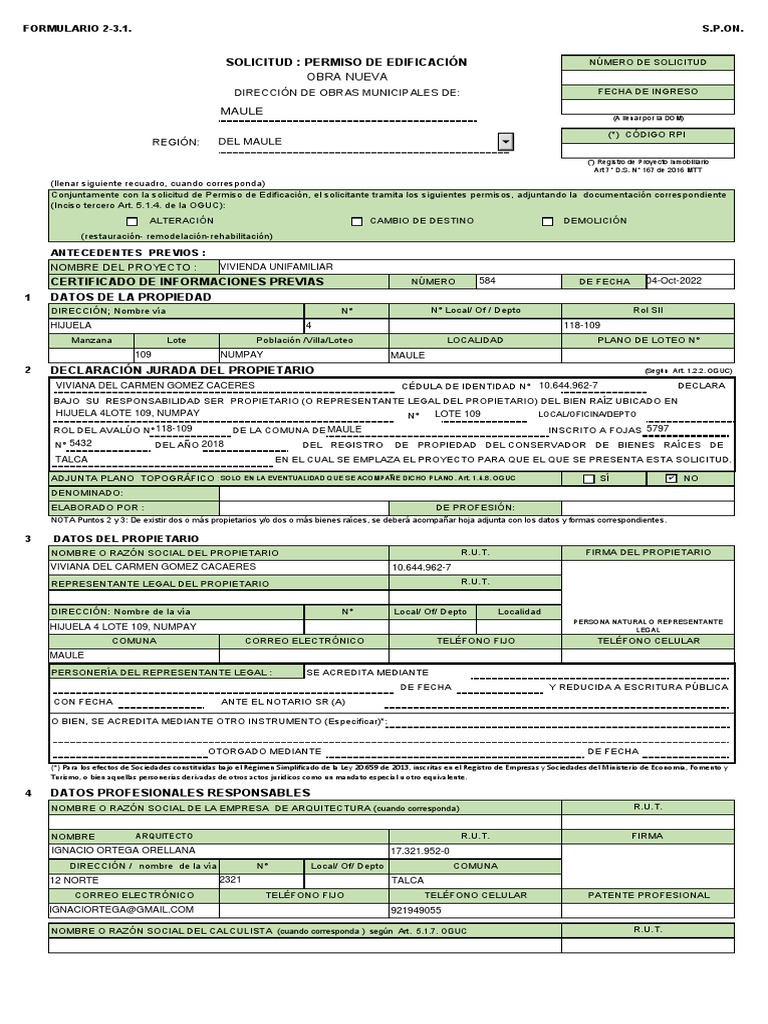 FORMULARIO-2-3.1.f - 05062023 | PDF