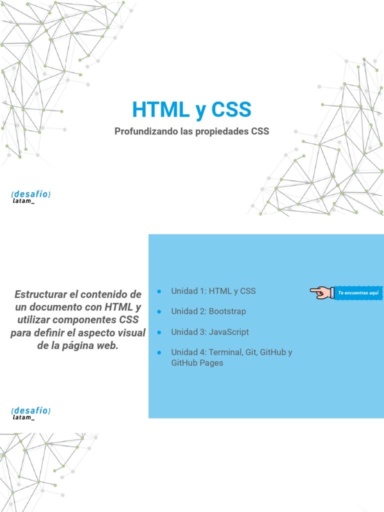 Presentación - Profundizando Las Propiedades CSS | PDF | HTML | Desarrollo de software