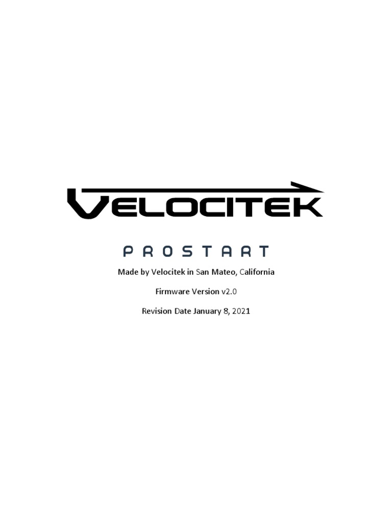 Velocitek Prostart V2 0 01082021 Pdf Compass Menu Computing