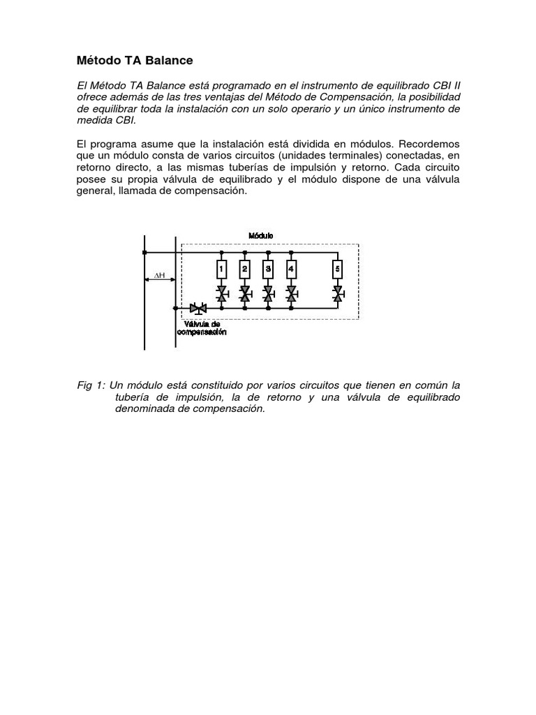 Ta Balance Method Es | PDF | Presión | Descarga (hidrología)