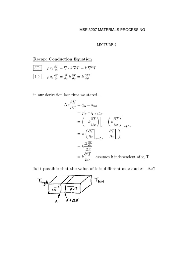 MSE3207 Lec02 | PDF | Continuum Mechanics | Physical Chemistry