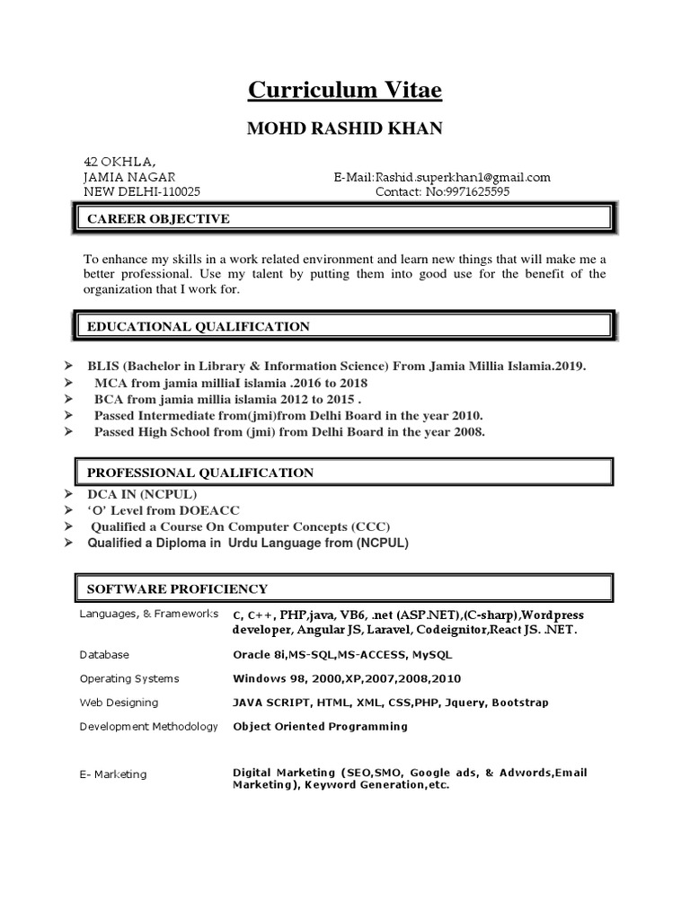 MOHD RASHID-(CV) (1 | PDF
