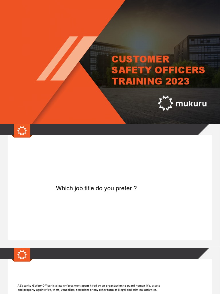 CSO Duties and Responsibilities Overview | PDF | Security Guard ...