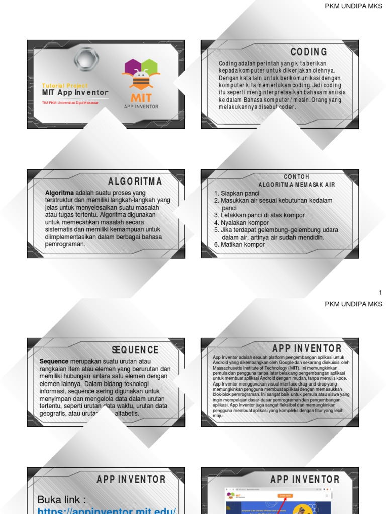Latihan MIT App Inventor | PDF | Technology & Engineering