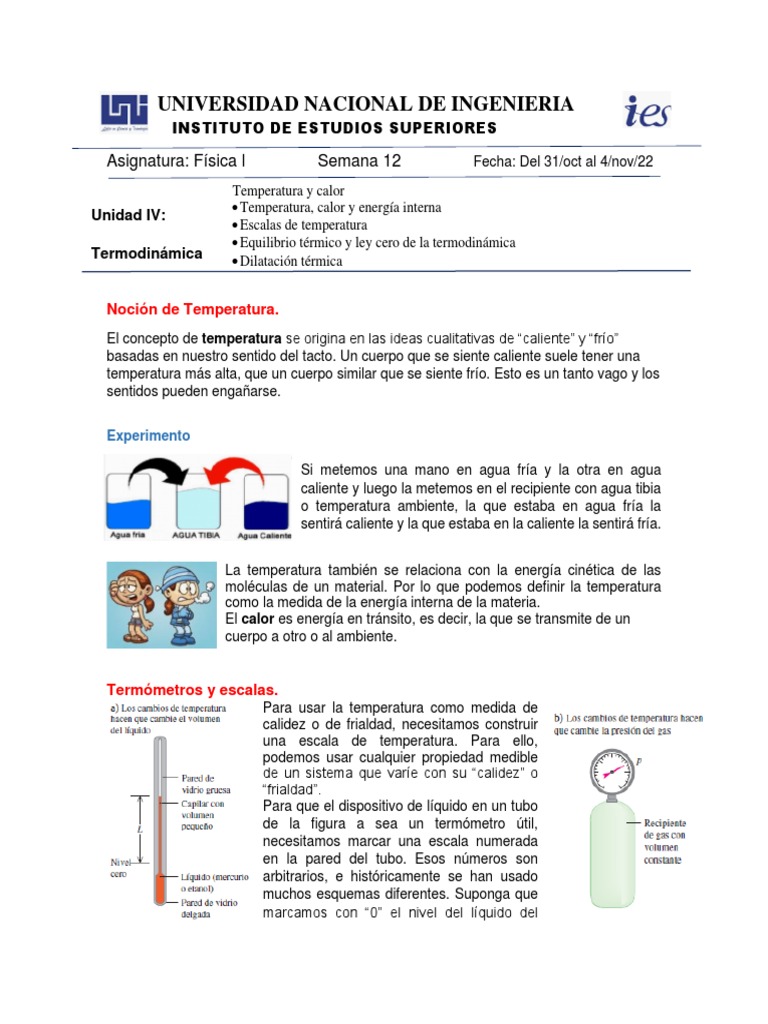 Termómetro de Newton y Temperaturas Frías | PDF | Celsius | Temperatura
