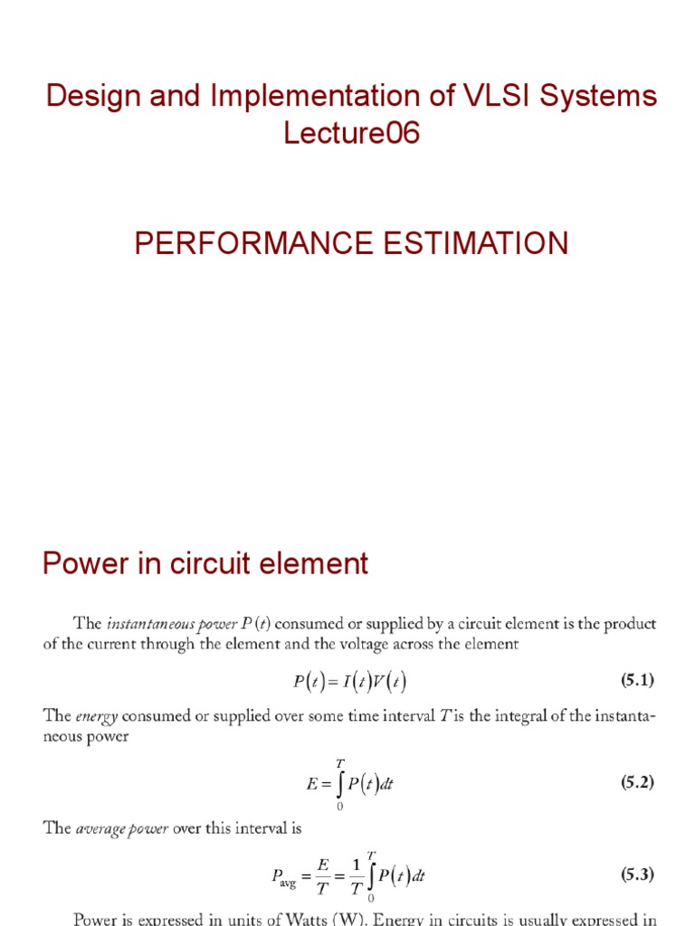 Lecture06 Performance Estimation Gui SV | PDF