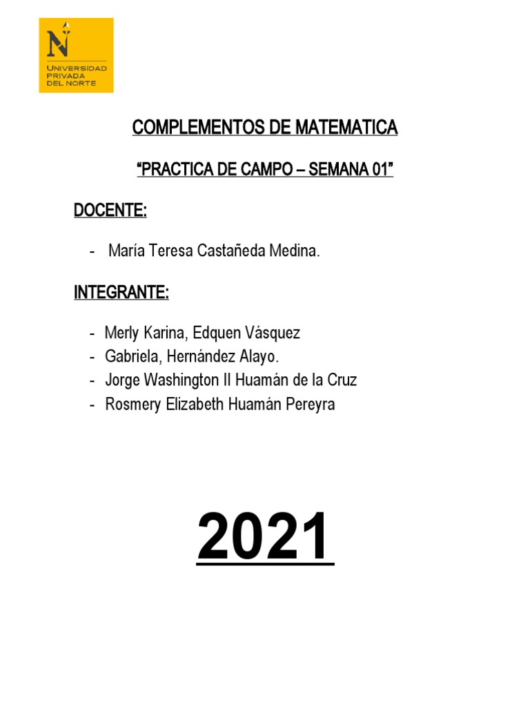 Practica de Campo 1 | PDF