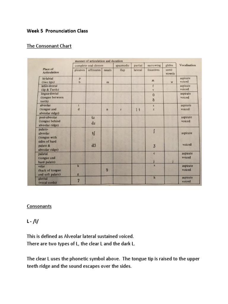 Pronunciation Guide for ESL Learners | PDF | Consonant | Vowel