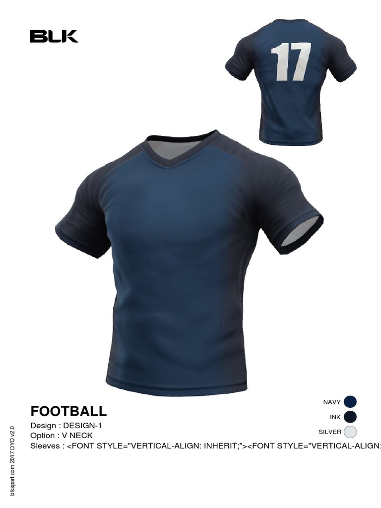 Custom BLK Jersey Design Options | PDF