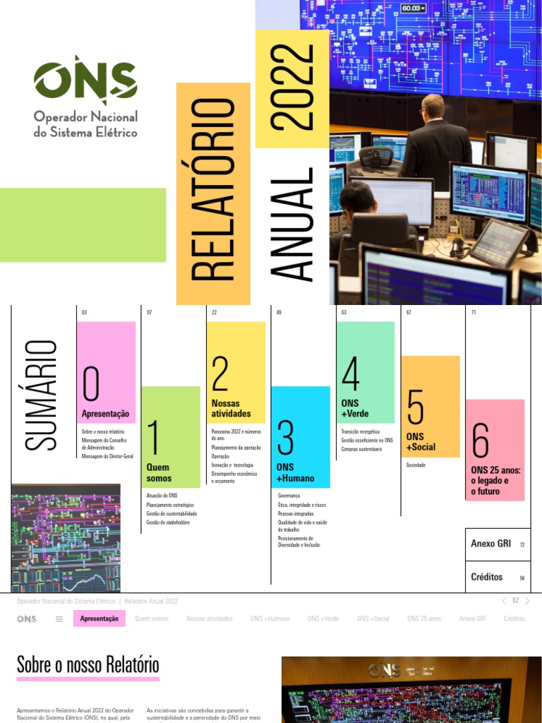 Relatorio Anual ONS 2022 | PDF