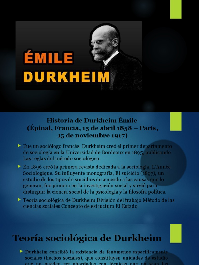 Emile Durkheim | PDF