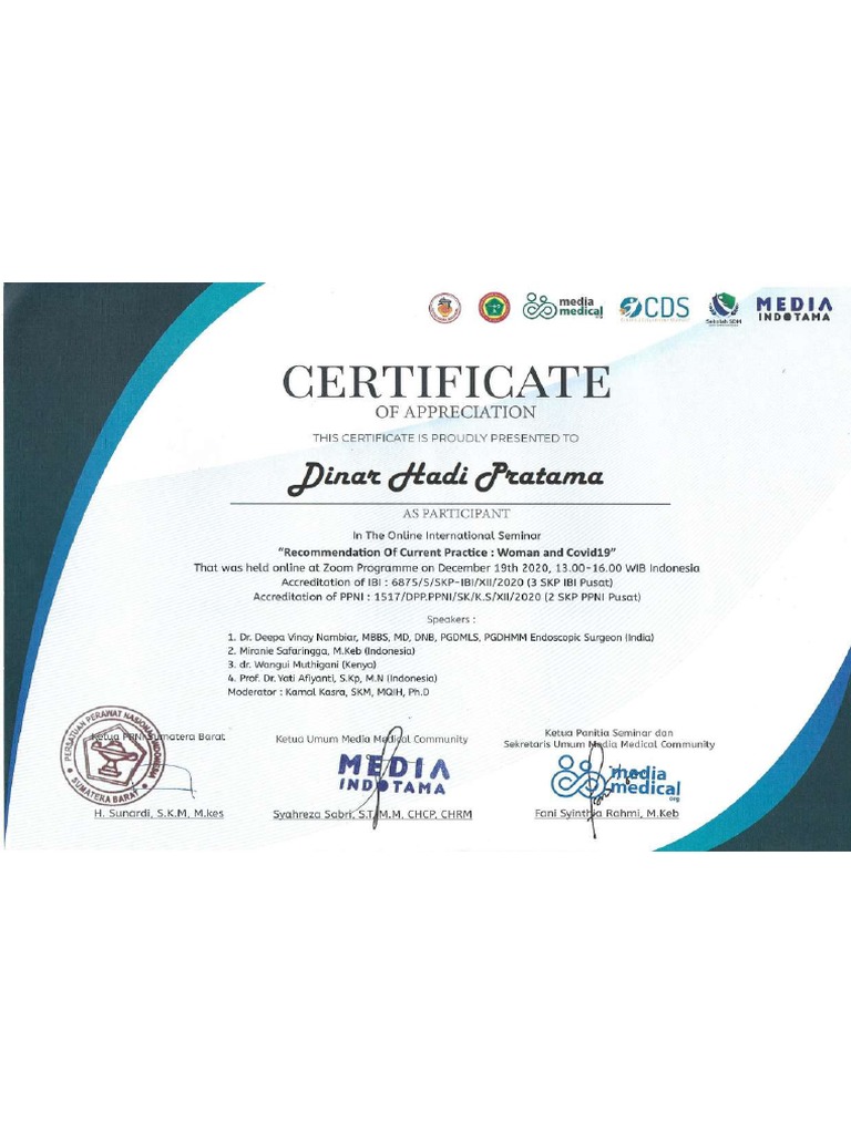 Recommendation of Current Practice | PDF