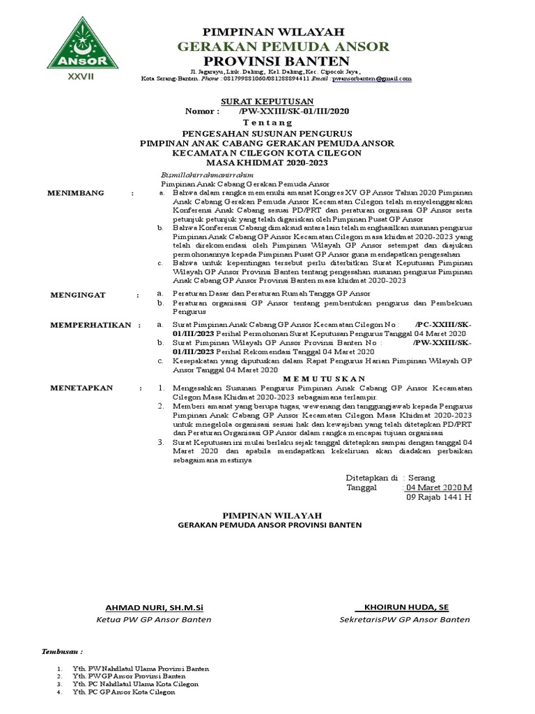 SK Pac 2023 Cilegon-1 | PDF