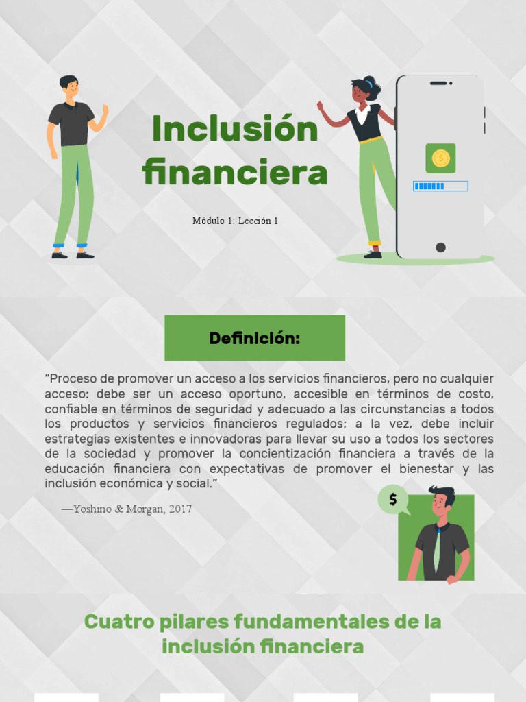Inclusión financiera_M1_L1 | PDF | Inclusión financiera | Economias